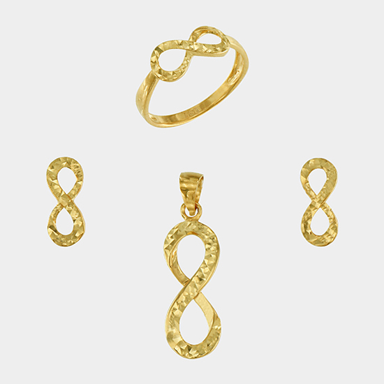 HALF SET GOLD 18KT FOR GIRLS - PNG01505Y