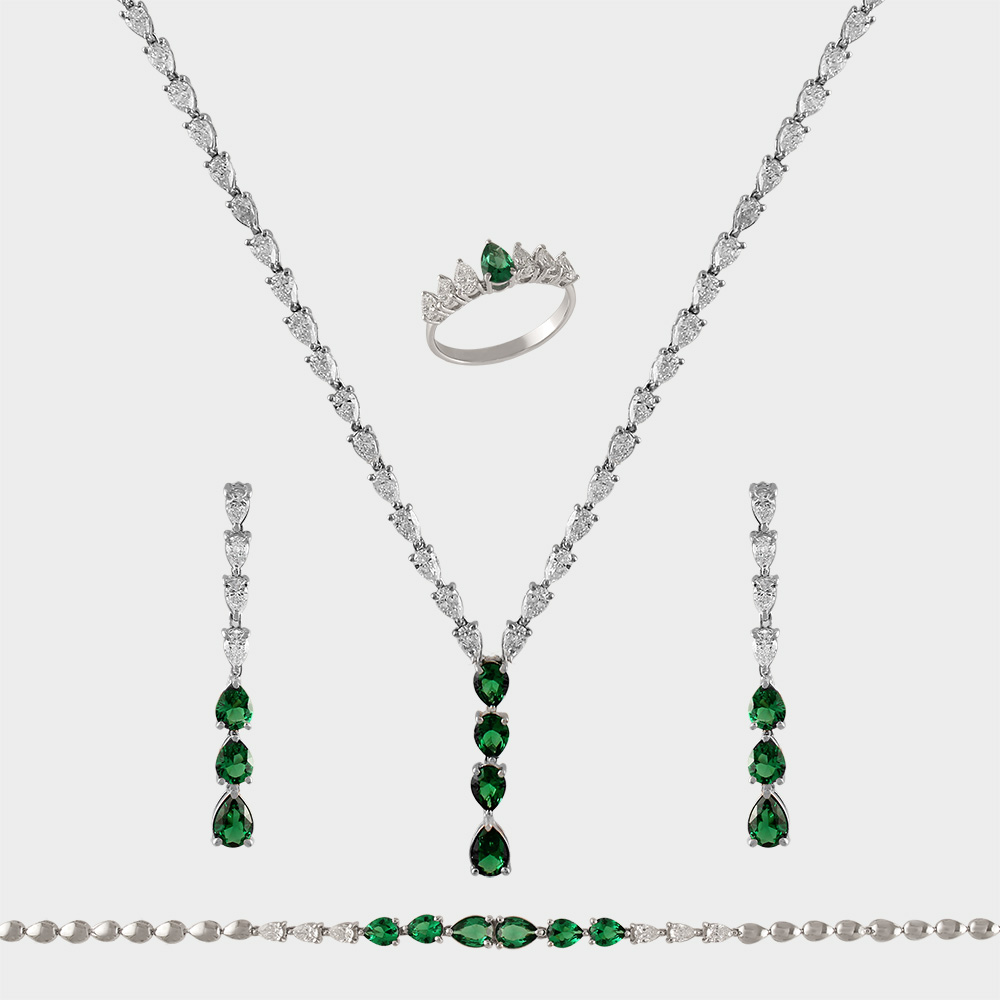 DIAMOND HALF SET GOLD 18KT - NCD00453W-4